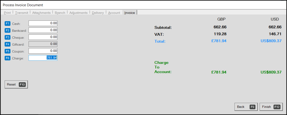 Application Areas > Point of Sale > Sales > Sales Process Form
