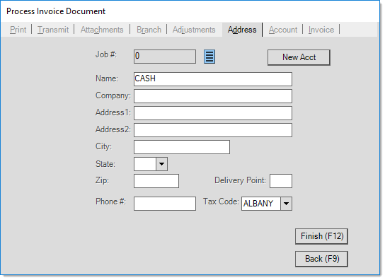 Application Areas > Point of Sale > Sales > Sales Process Form > Address